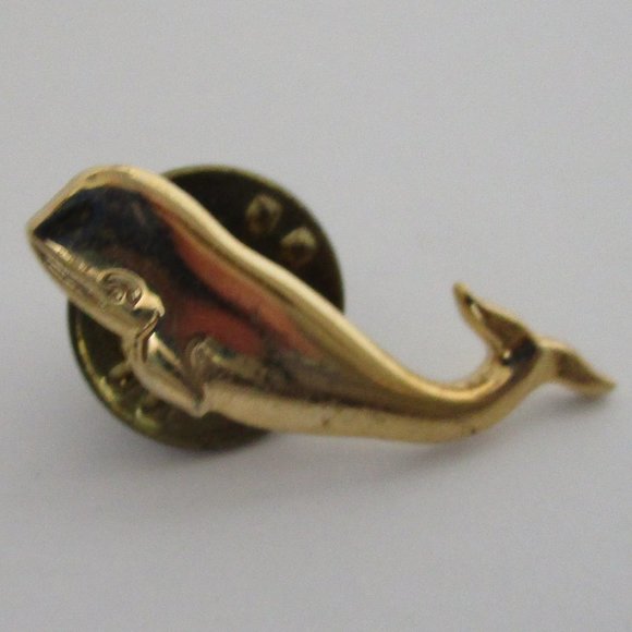 Accessories | Little Golden Whale Tie Tack Lapel Pin | Poshmark